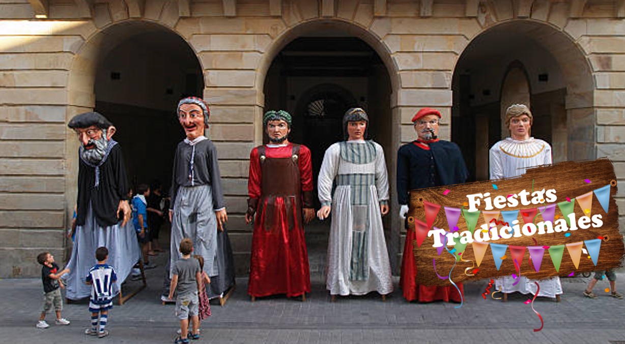 Fiesta tradicional: gigantes y cabezudos | #EstudoemCasa@